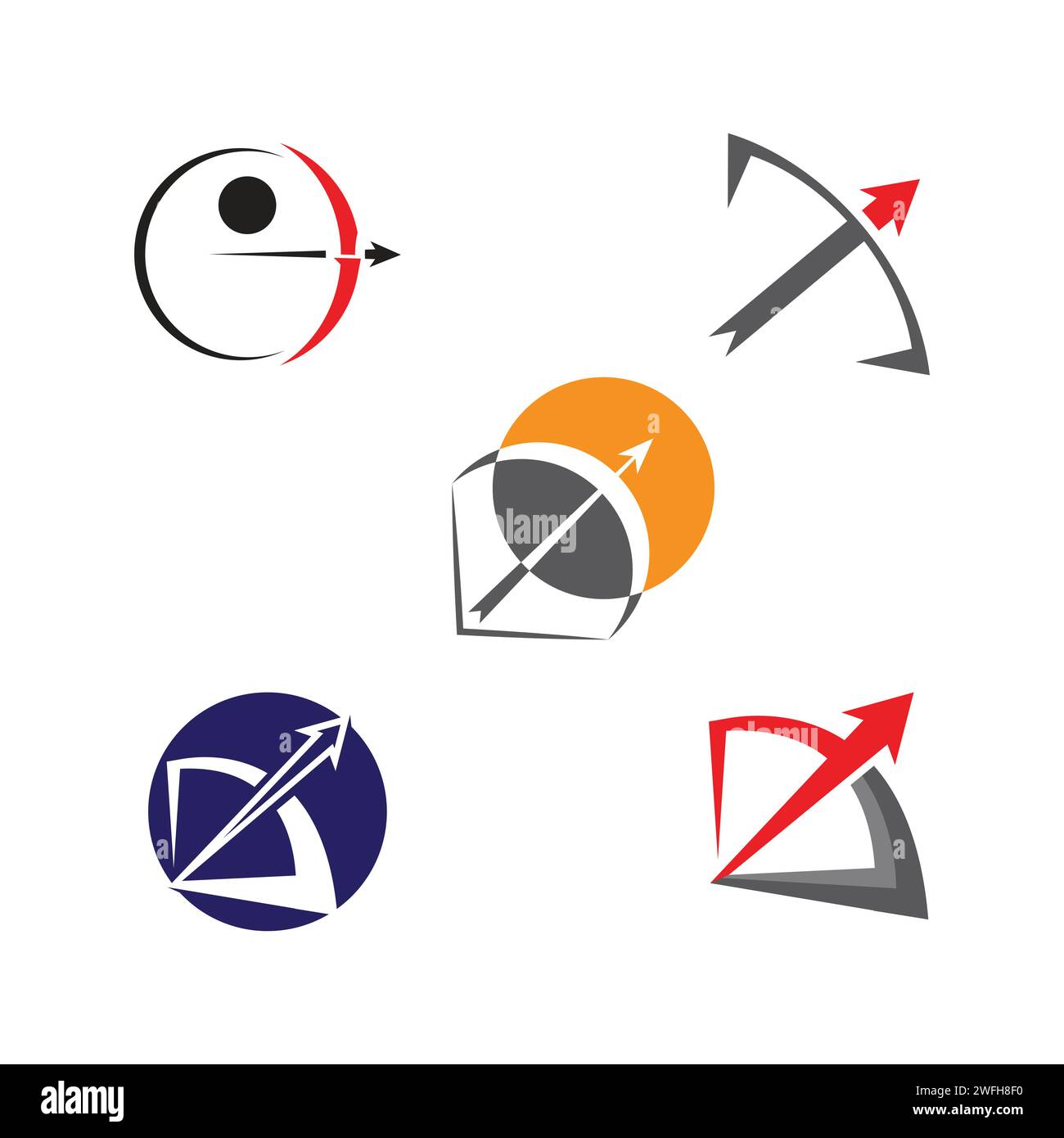 Archery vector illustration icon Template design Stock Vector Image ...