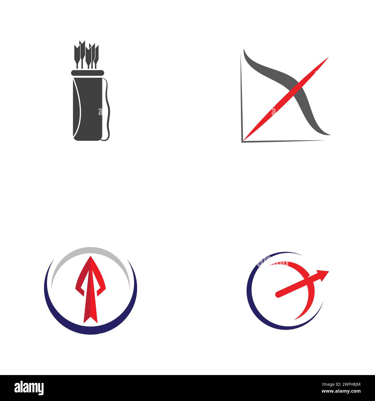 Archery vector illustration icon Template design Stock Vector Image ...