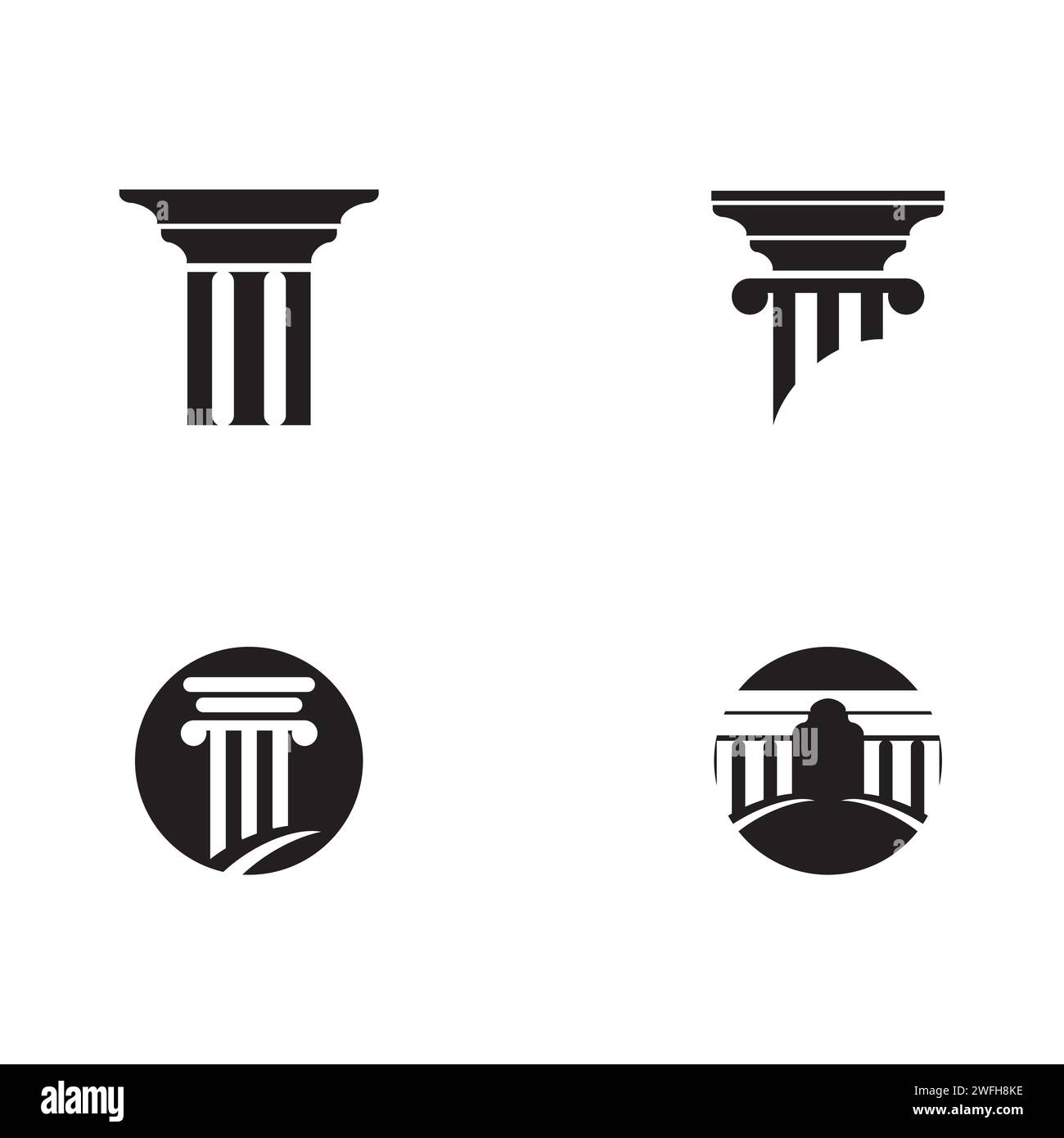 Column icon Template vector illustration design Stock Vector Image ...