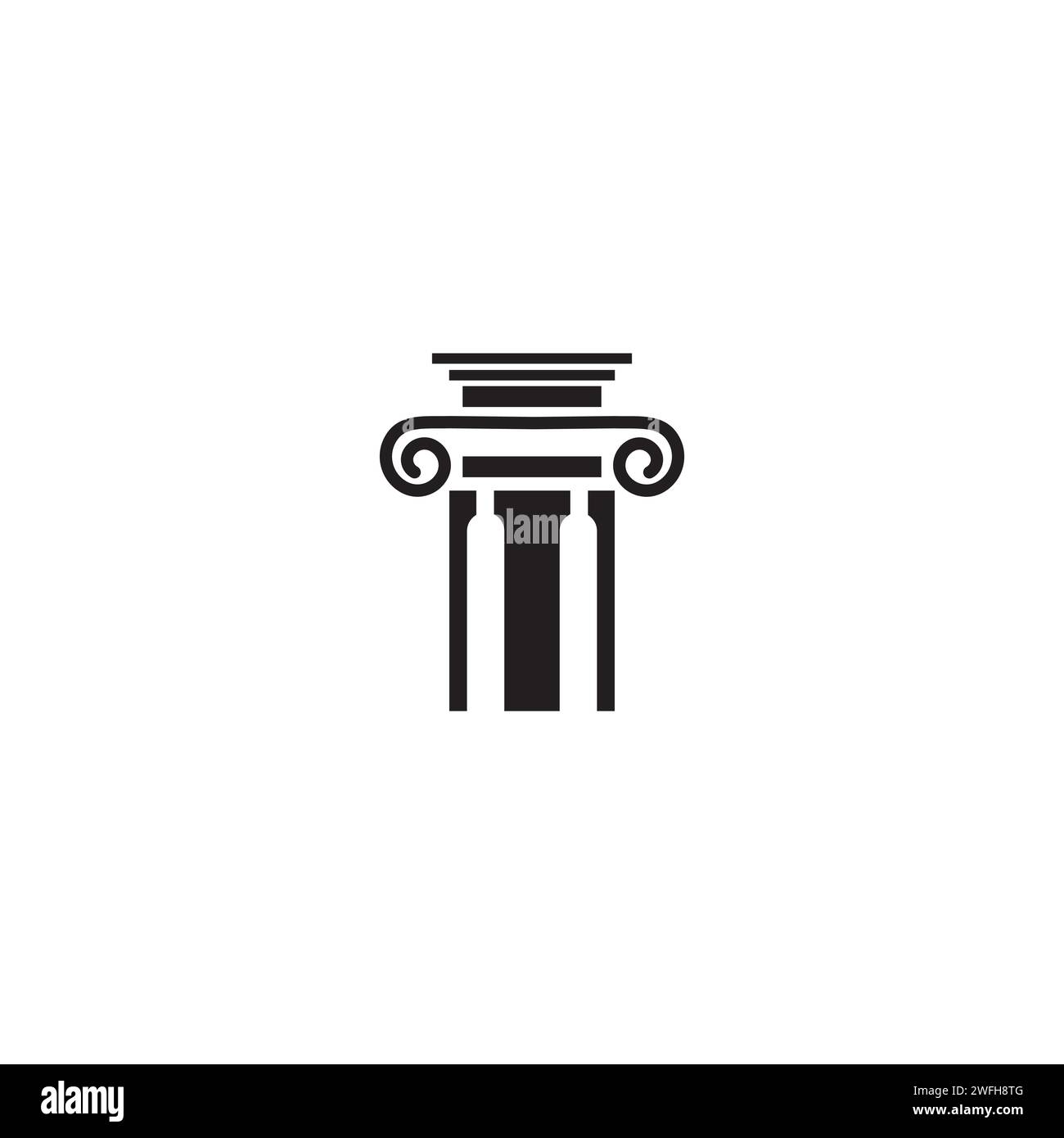 Column icon Template vector illustration design Stock Vector Image ...