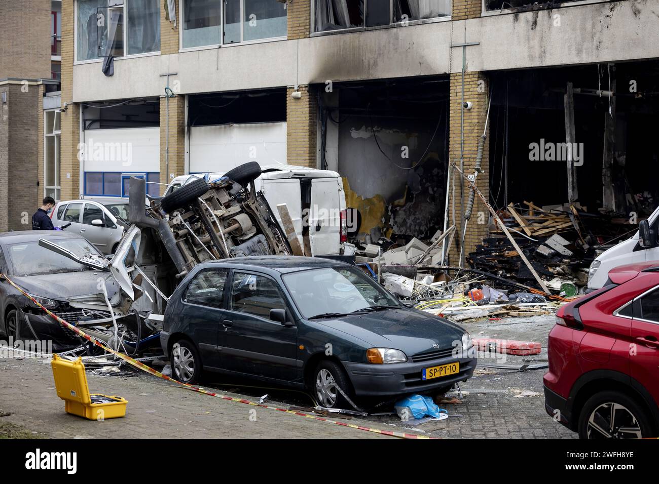 ROTTERDAM - The place where an explosion took place in a building on ...