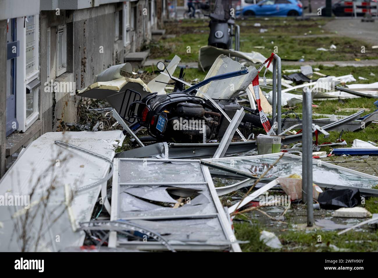 ROTTERDAM - The place where an explosion took place in a building on ...