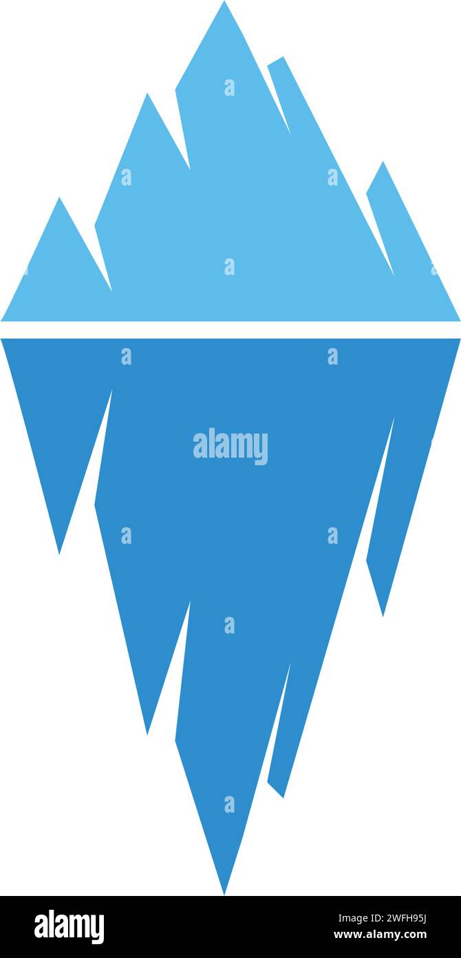 Iceberg vector illustration icon design template Stock Vector Image ...