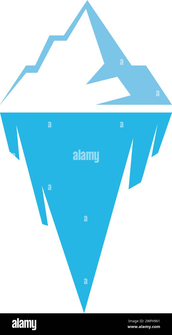 Iceberg vector illustration icon design template Stock Vector Image ...