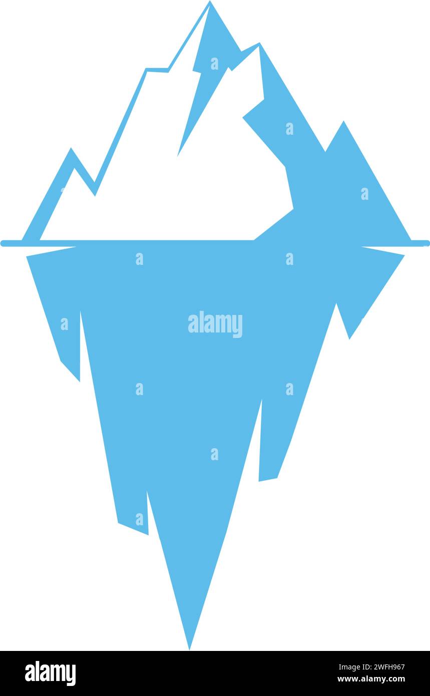Iceberg vector illustration icon design template Stock Vector Image ...