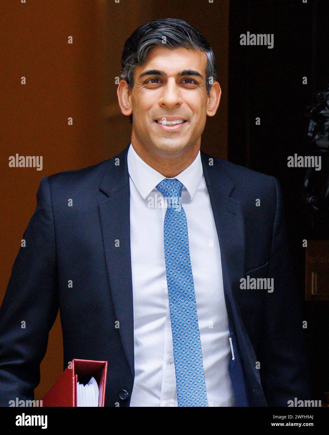 London, UK. 31st Jan, 2024. Prime Minister, Rishi Sunak, leaves Number ...