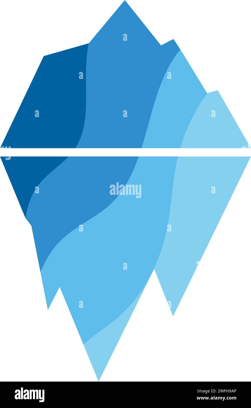 Iceberg vector illustration icon design template Stock Vector Image ...
