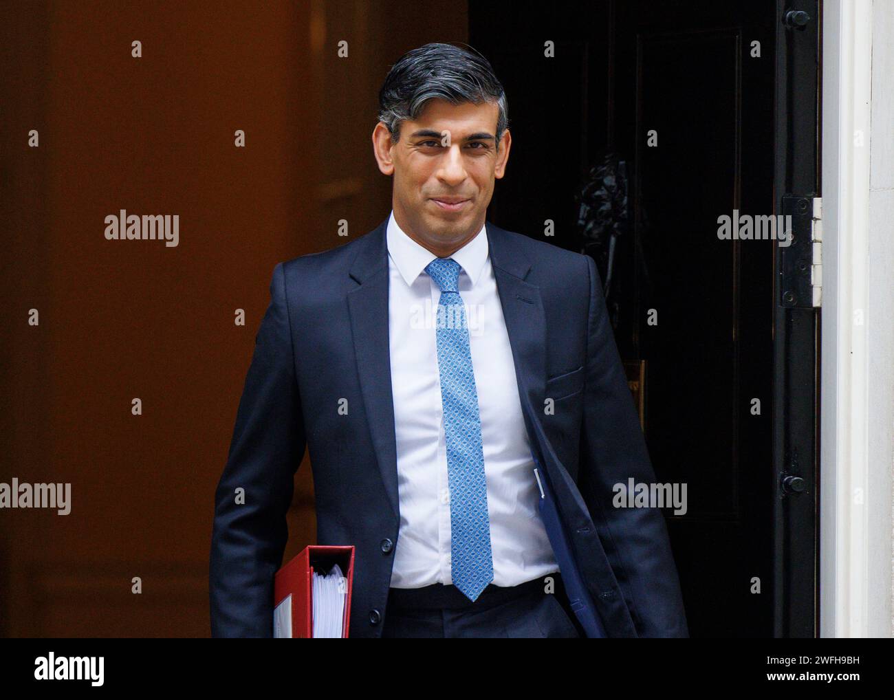 London, UK. 31st Jan, 2024. Prime Minister, Rishi Sunak, leaves Number ...