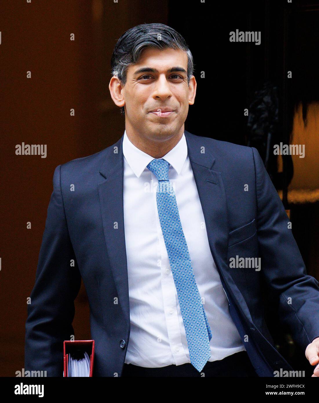 London, UK. 31st Jan, 2024. Prime Minister, Rishi Sunak, leaves Number ...