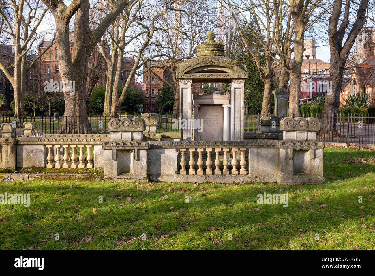 Tomb of John Soane, Pancras Old Church, Pancras Road, London Stock ...