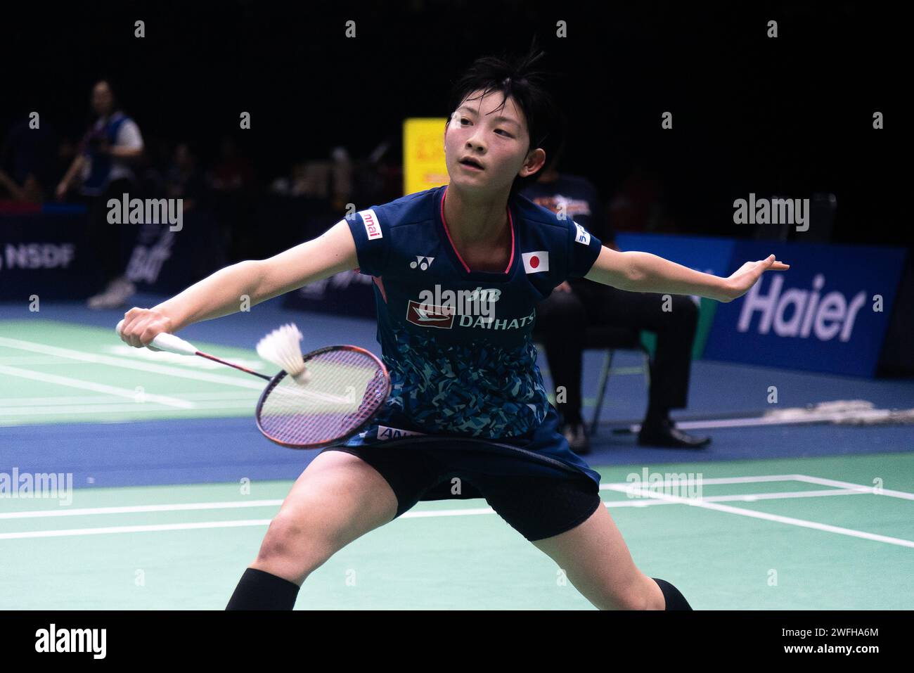 Bangkok, Thailand. 31st Jan, 2024. Tomoka Miyazaki of Japan plays ...