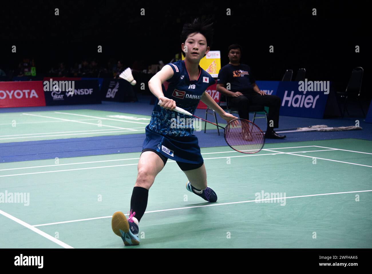 Bangkok, Thailand. 31st Jan, 2024. Tomoka Miyazaki of Japan plays ...