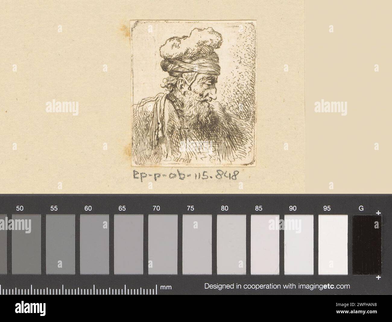 Man with beard and fur hat, Christian Wilhelm Ernst Dietrich, 1722 ...