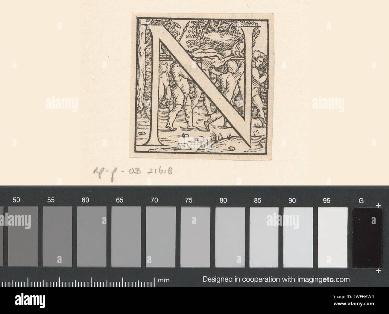 Letter N: Children wear a human body on a bar, Anonymous, Jan Stefan ...