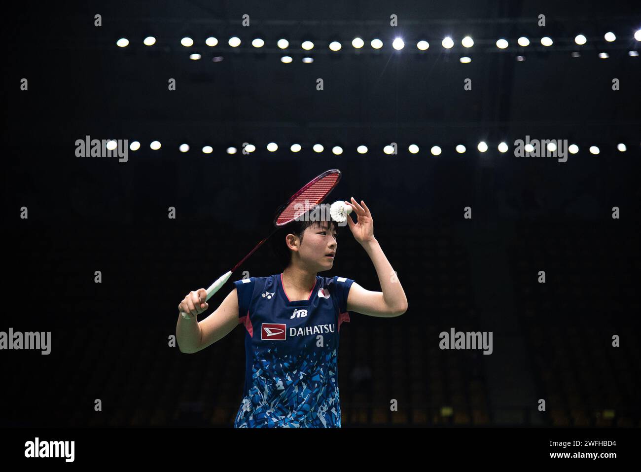 Bangkok, Thailand. 31st Jan, 2024. Tomoka Miyazaki of Japan plays ...