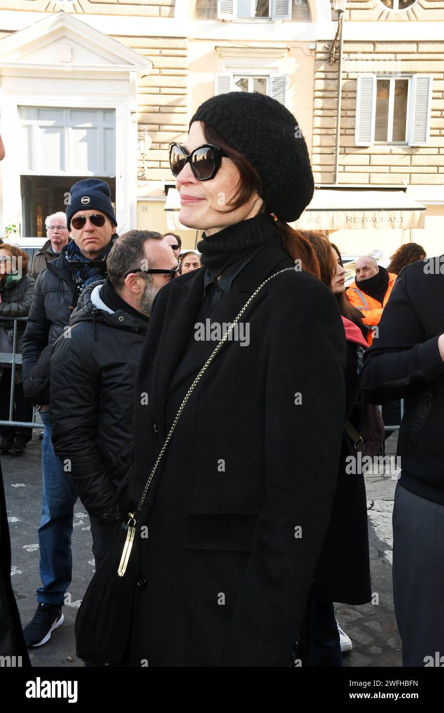 Rome, Italy. 31st Jan, 2024. Rome, Funeral of Sandra Milo at the Church ...