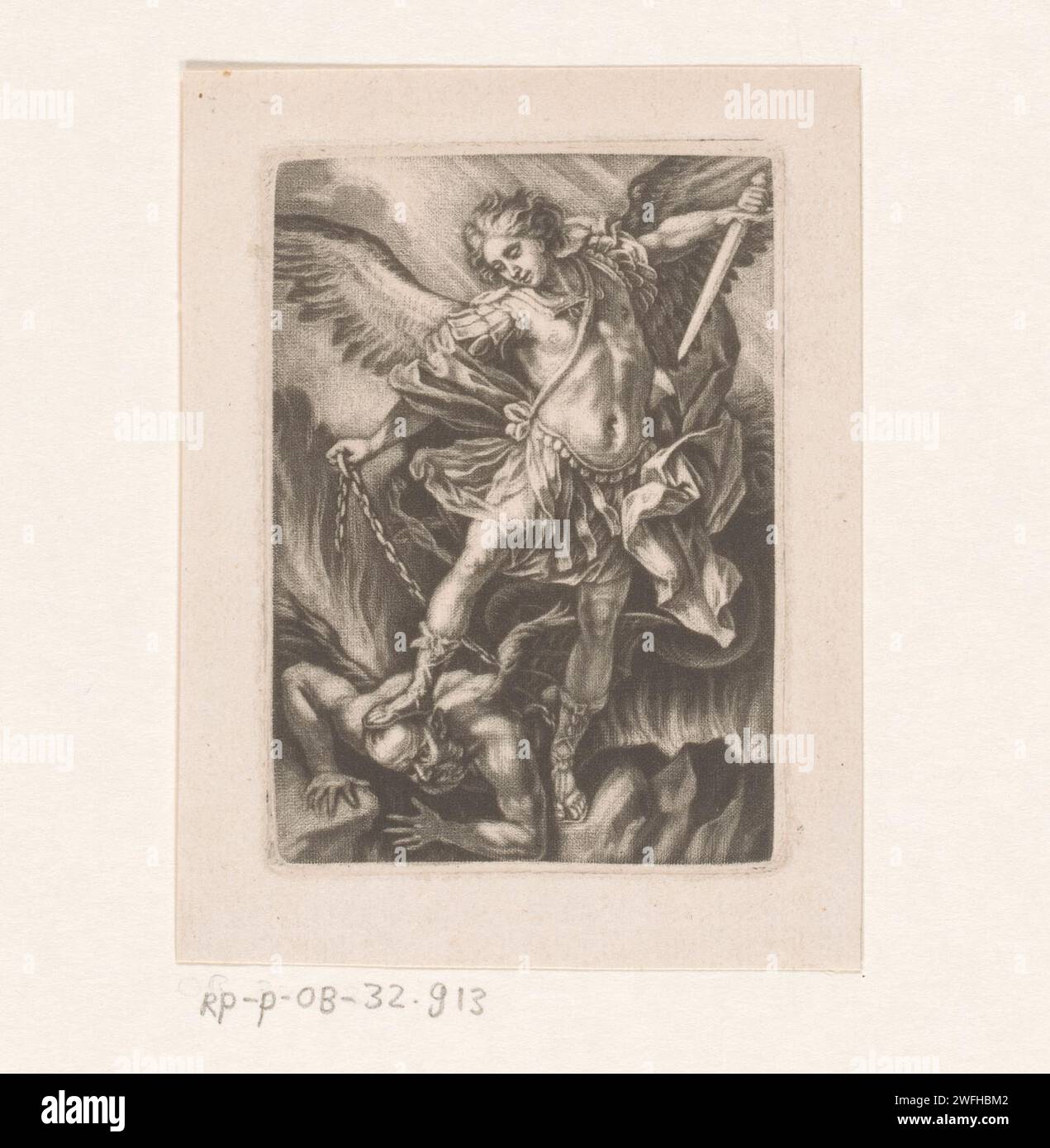 Archangel Michaël defeats De Draak, John Smith (print maker/ publisher ...