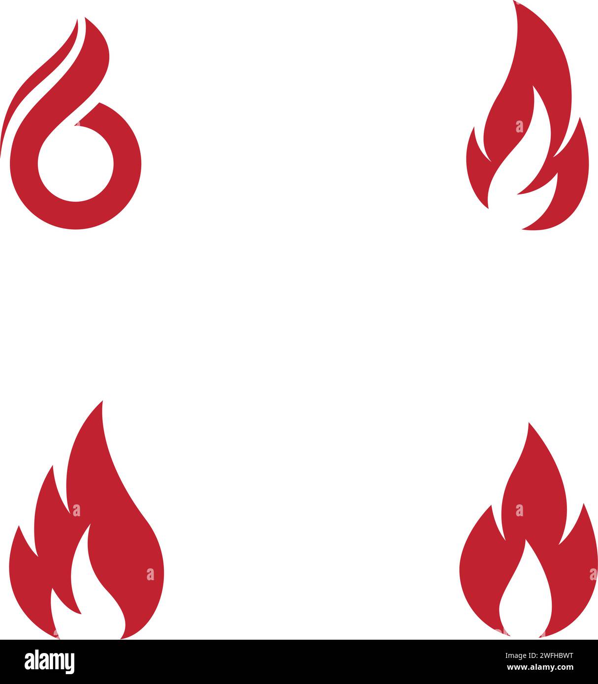 Blaze fire flame Stock Vector Images - Alamy