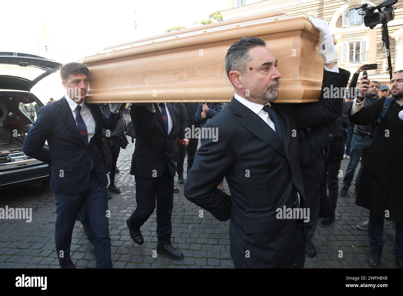 Rome, Italy. 31st Jan, 2024. Rome, Funeral of Sandra Milo at the Church ...