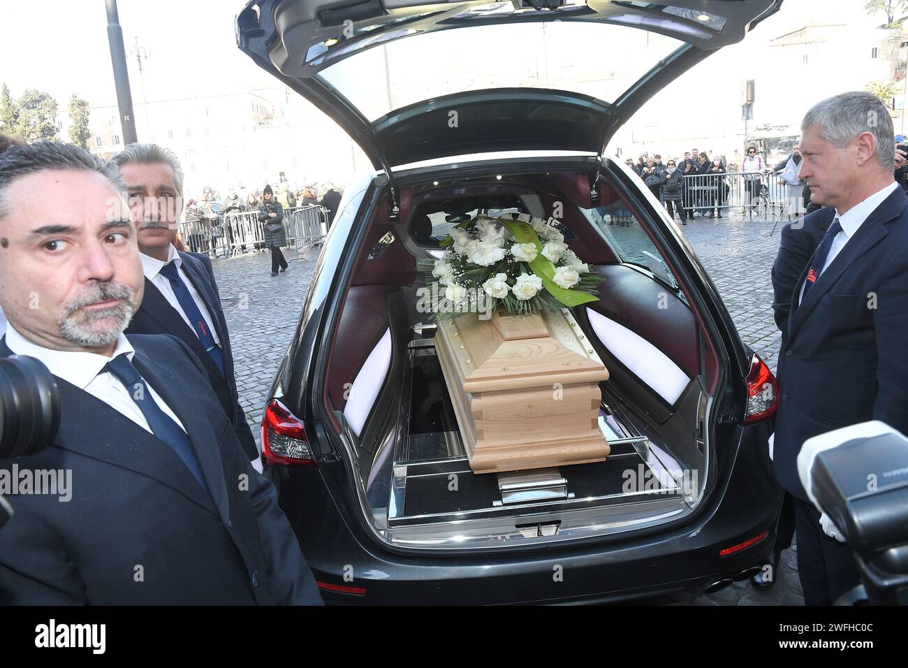Rome, Italy. 31st Jan, 2024. Rome, Funeral of Sandra Milo at the Church ...