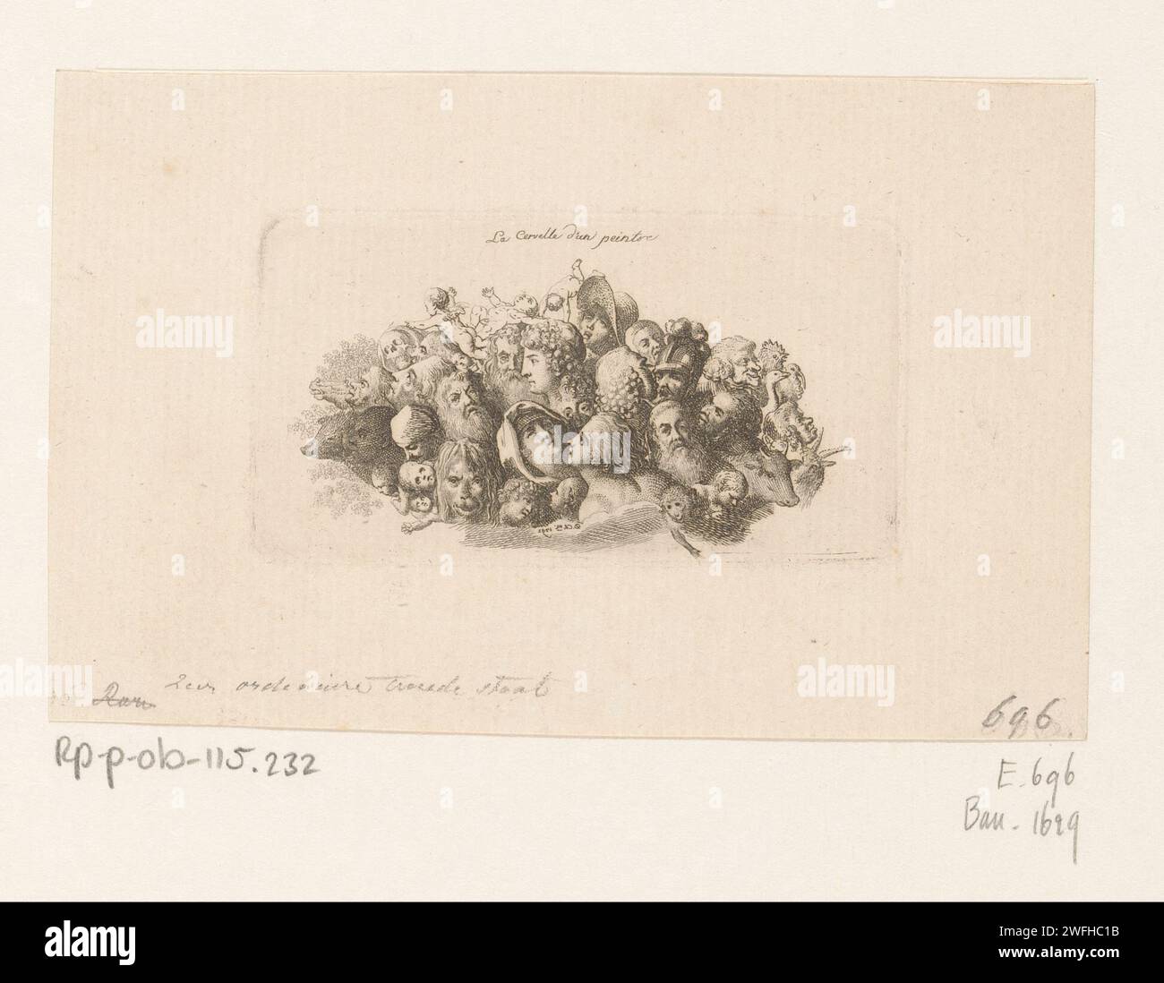 Brains of an artist, Daniel Nikolaus Chodowiecki, 1792 print Heads of ...