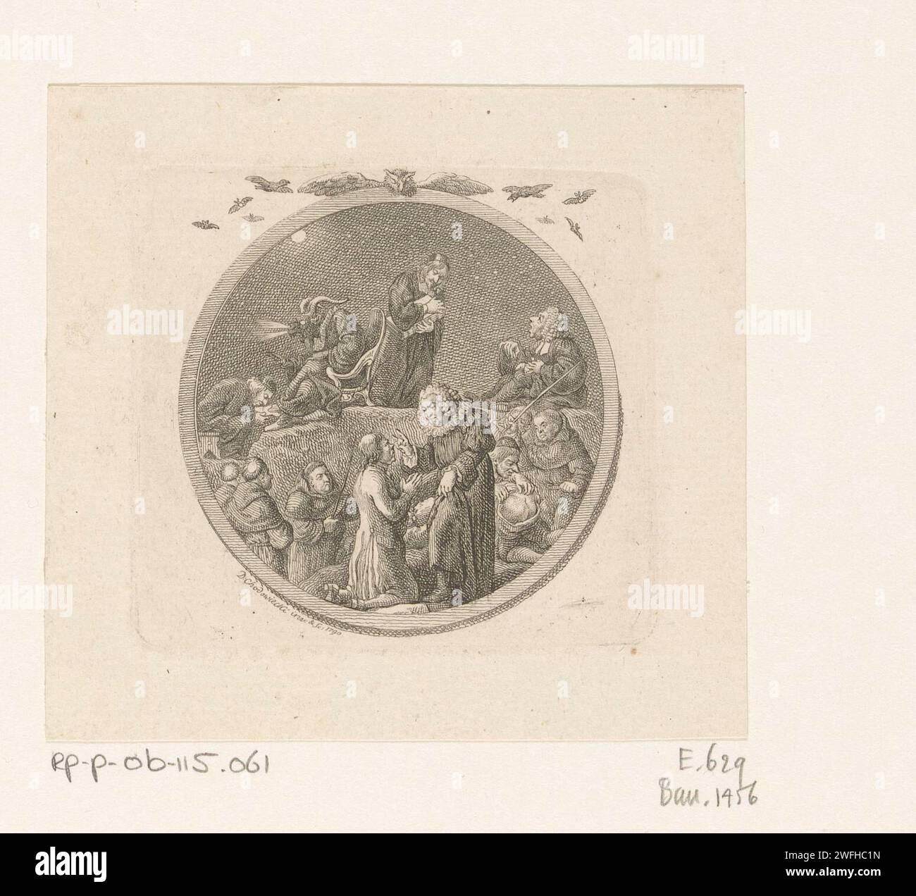 Walpurgisnacht, Daniel Nikolaus Chodowiecki, 1790 print At the top left ...