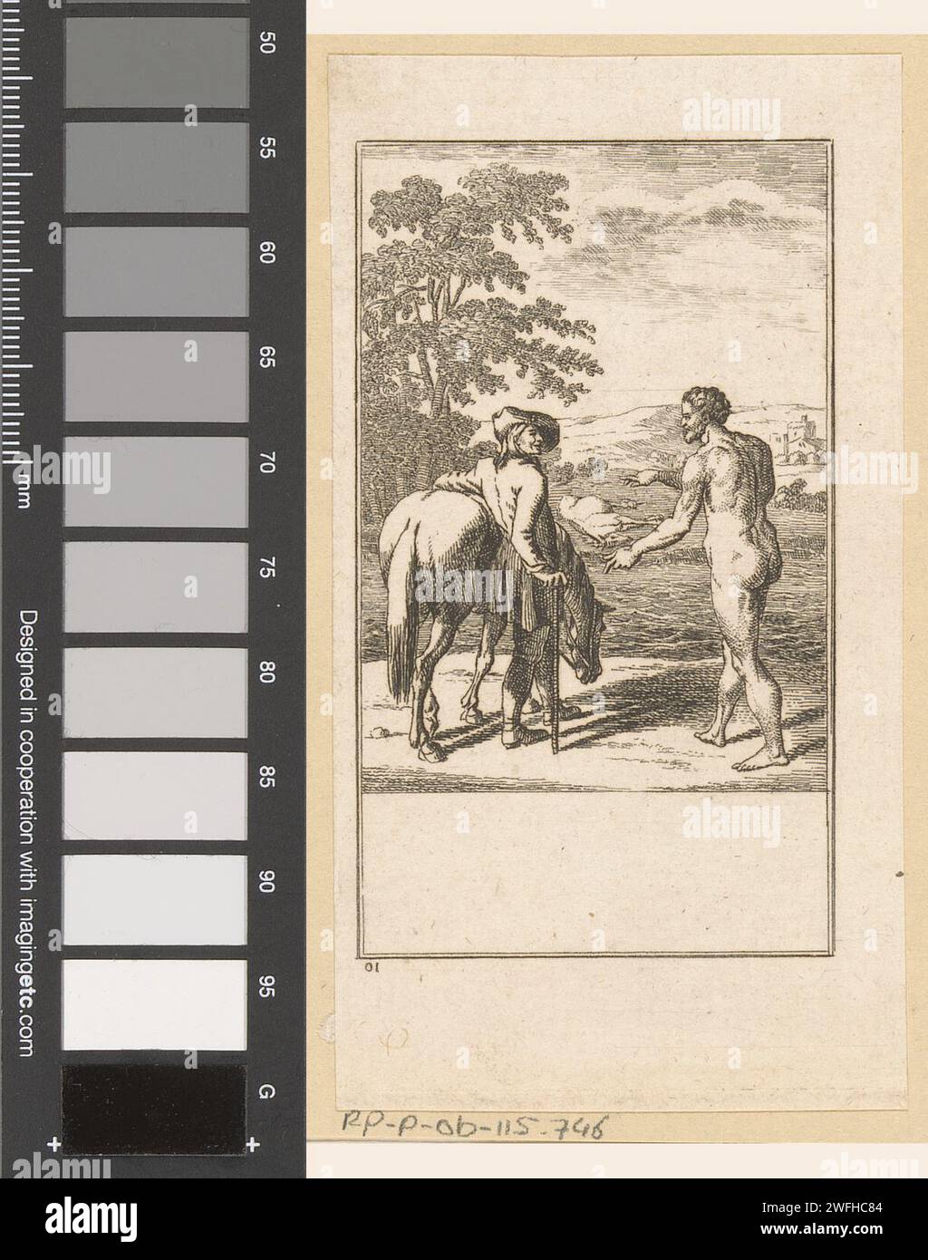 Orlando points to his dead horse in the distance, Louis Wilhelm ...