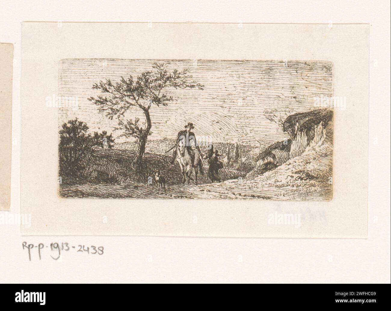 Jager in a landscape, Hendrik Jozef Franciscus van der Poorten, 1841 ...