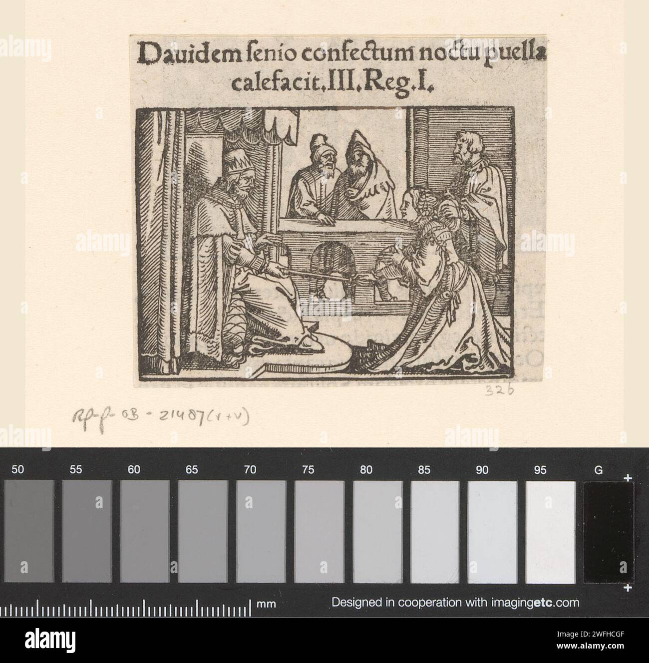 Abisag kneels for David, Anonymous, After Hans Sebald Beham, 1530 ...