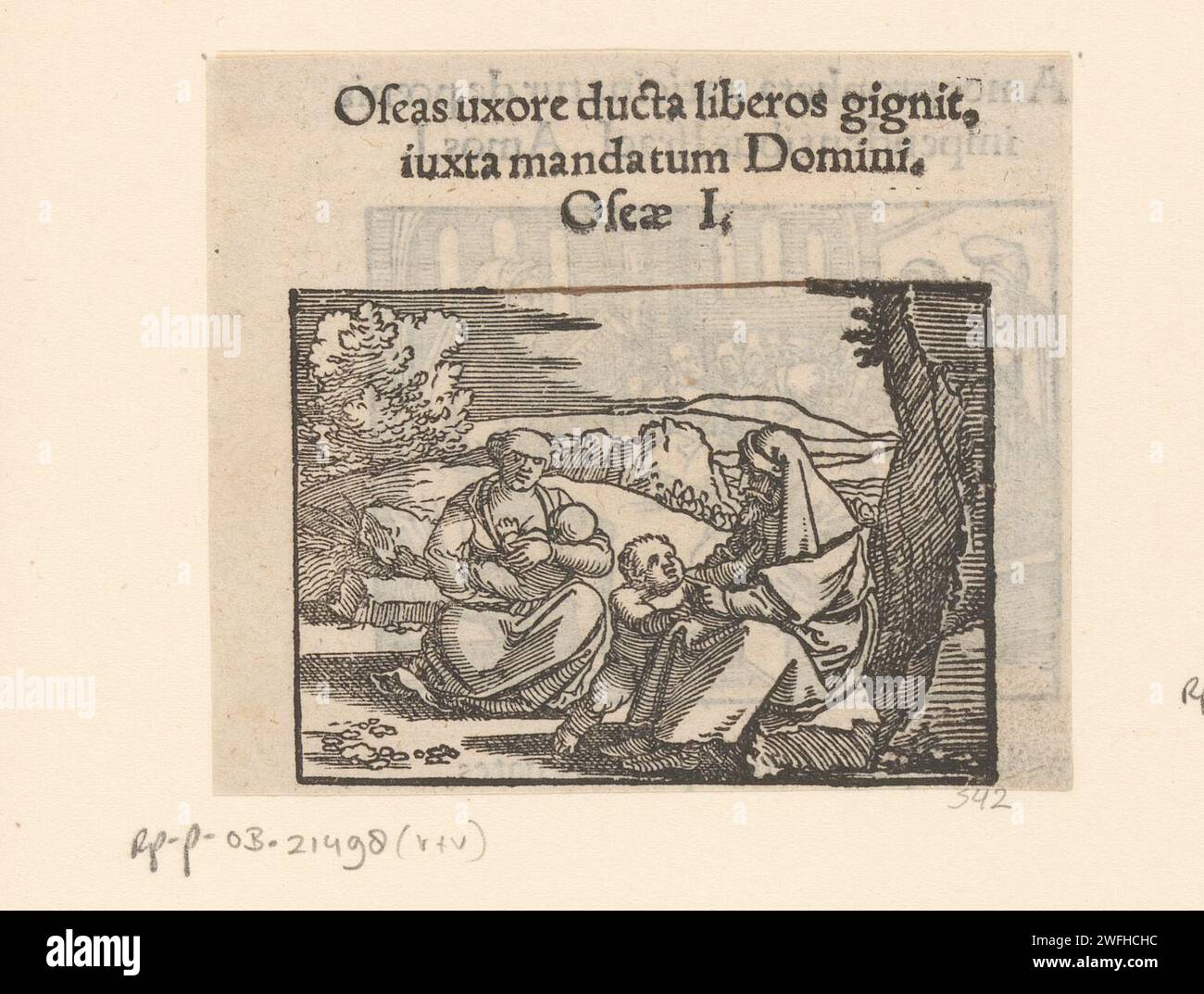 Prophet Hosea with his wife and children, Anonymous, After Hans Sebald ...