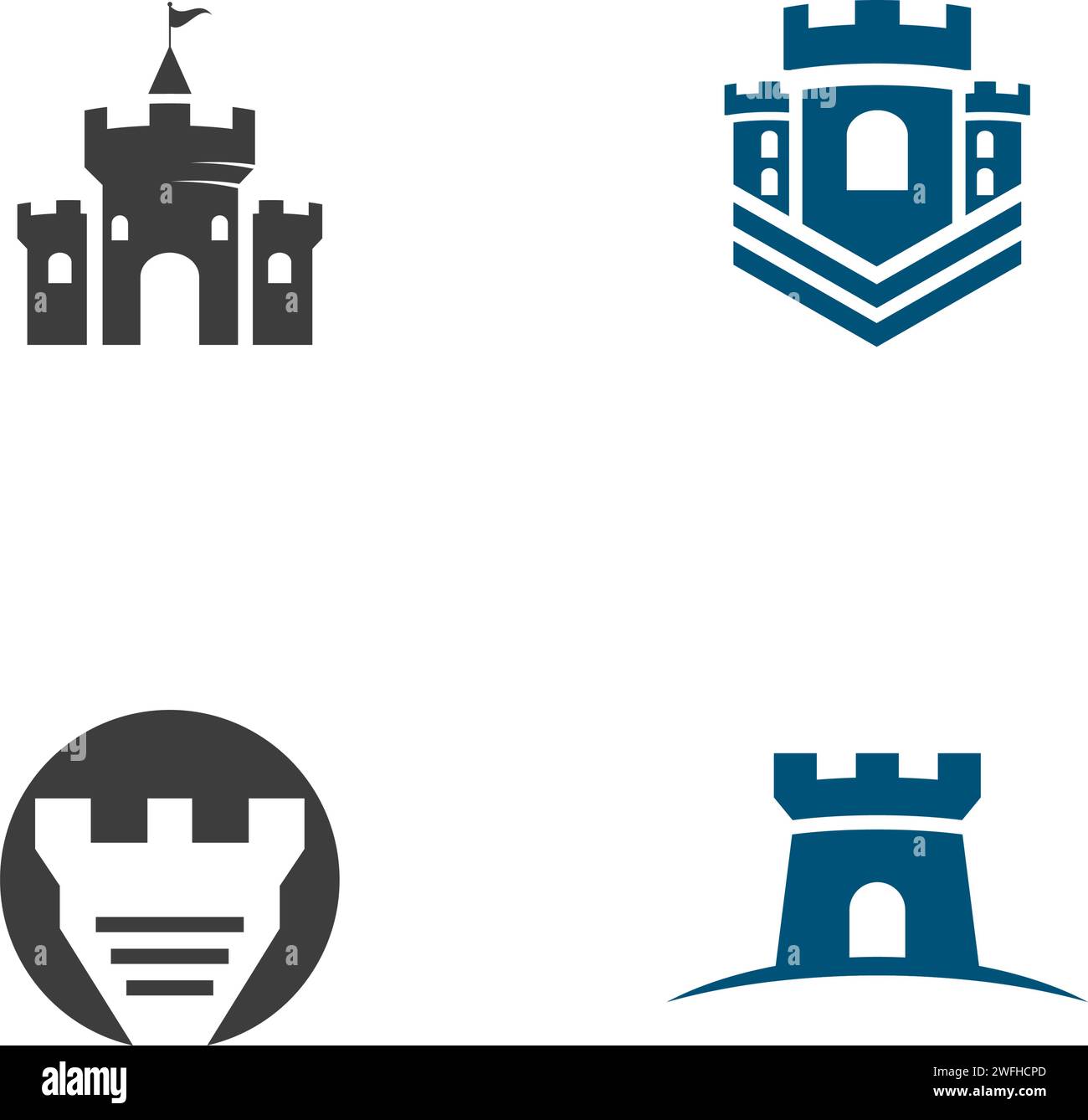 Castle vector illustration icon Template design Stock Vector Image ...