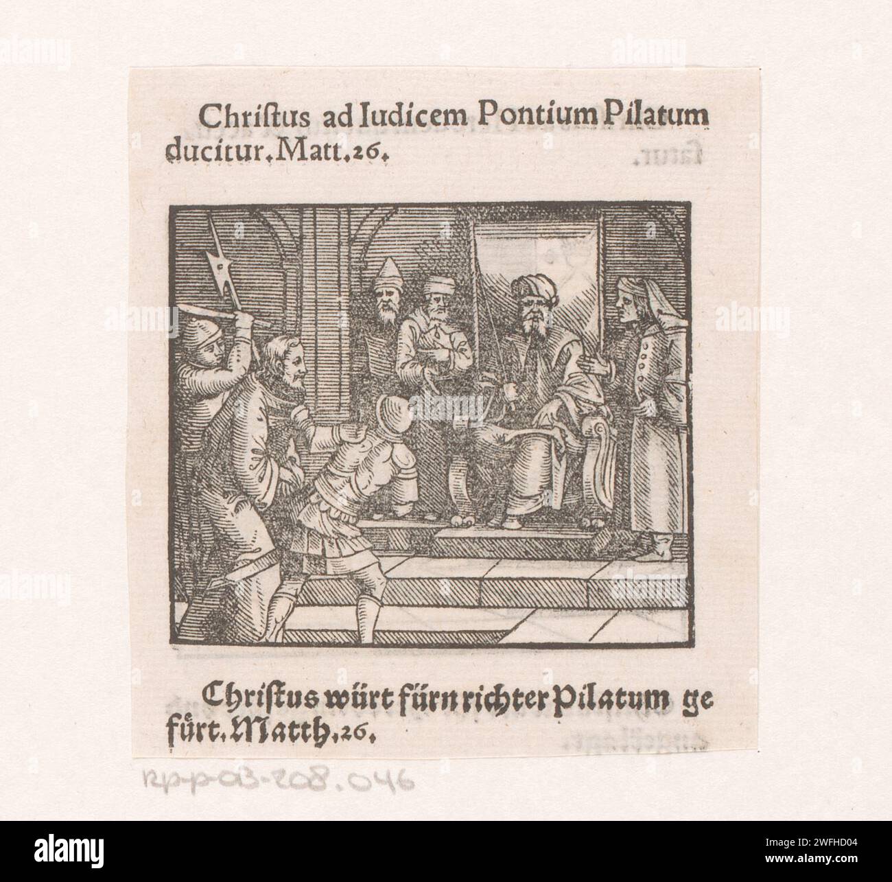 Christ before Pilate, 1600 - 1699 print Christ is brought for Pilatus ...