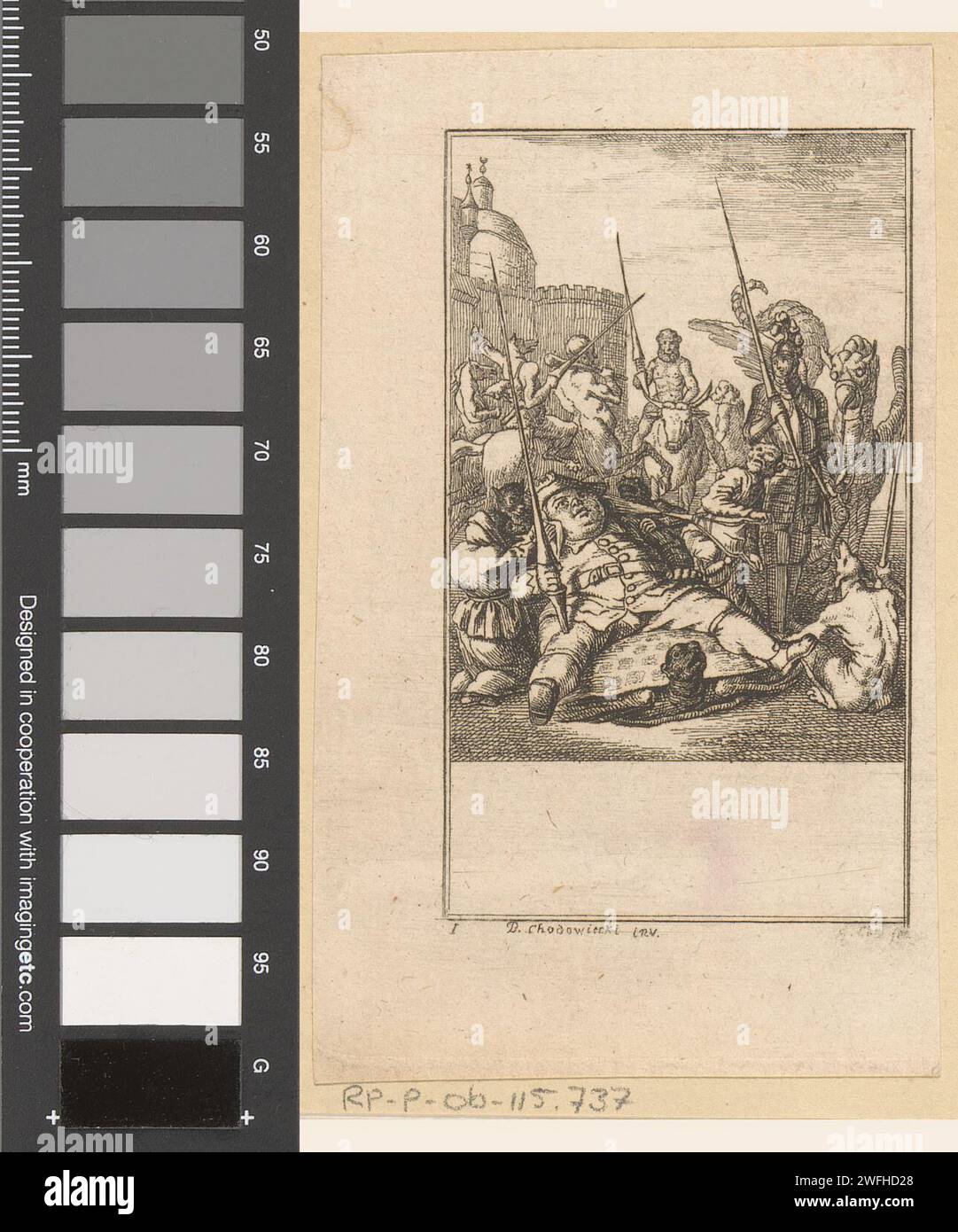 Bont Gefelschap, Louis Wilhelm Chodowiecki, after Daniel Nikolaus ...