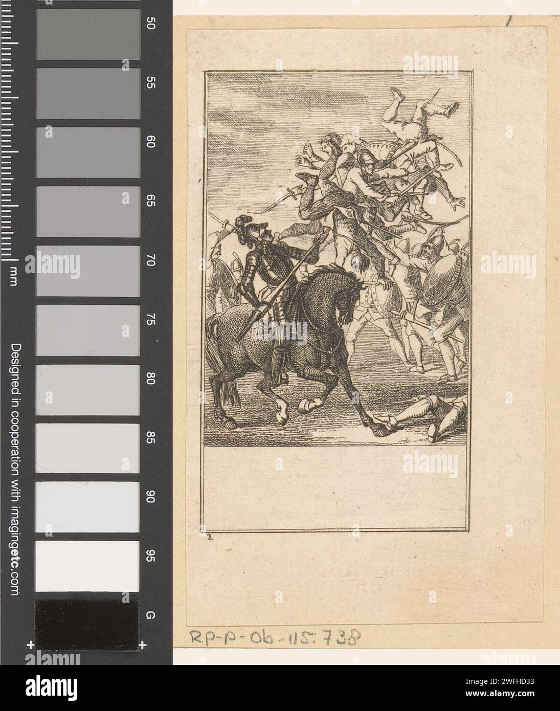 Orlando himself in his frenzy, Louis Wilhelm Chodowiecki, after Daniel ...