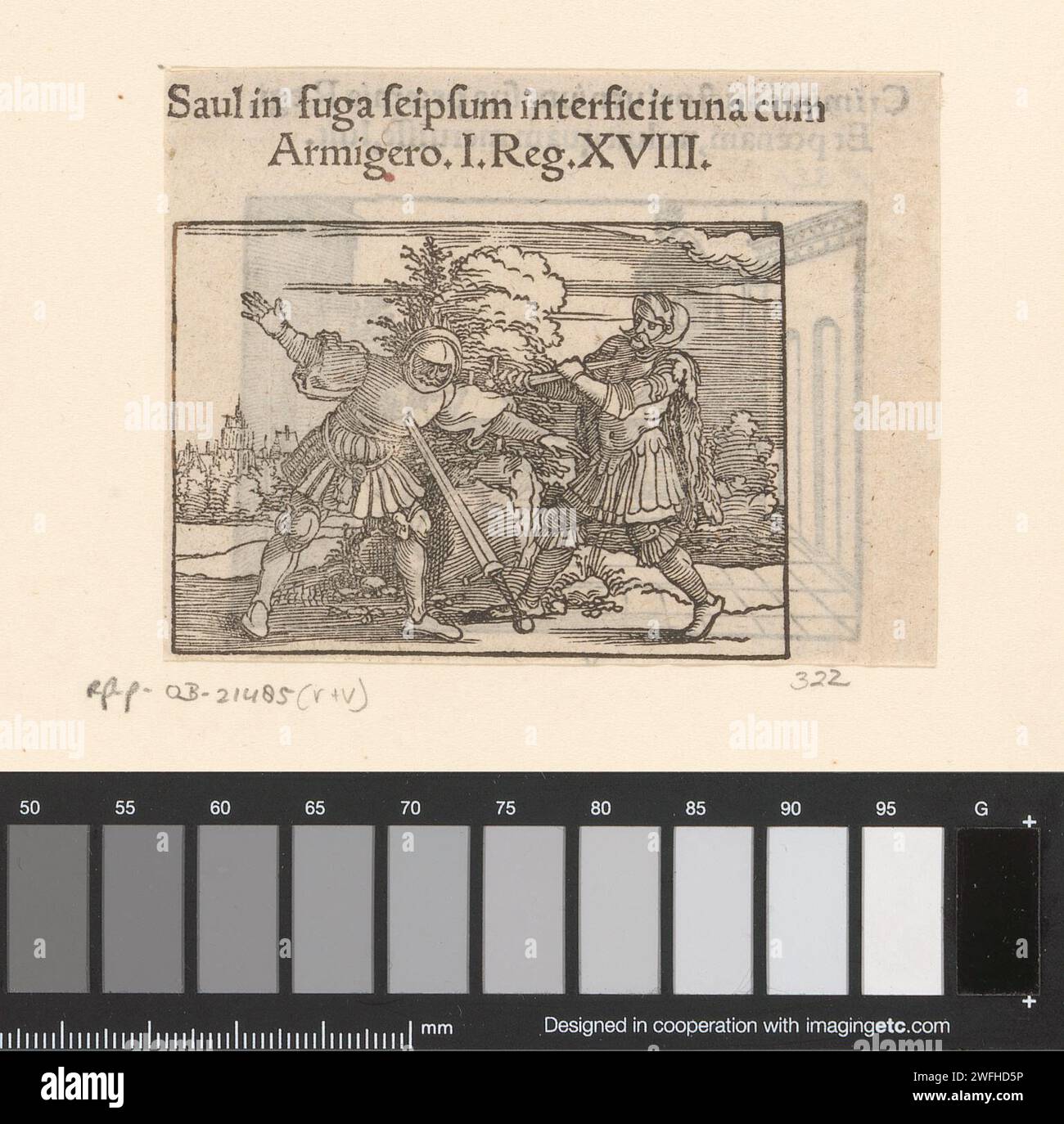 Death of Saul, Anonymous, After Hans Sebald Beham, 1530 - 1533 print ...