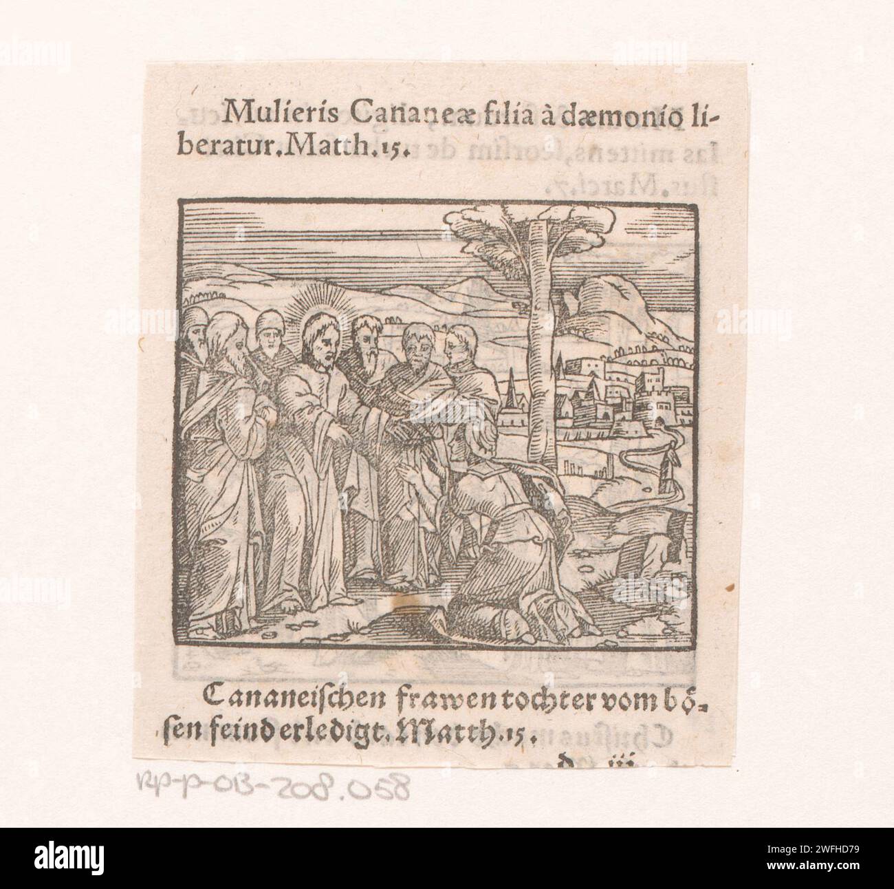 Christ and the Canaanite Woman, 1600 - 1699 print A Canaanite woman ...