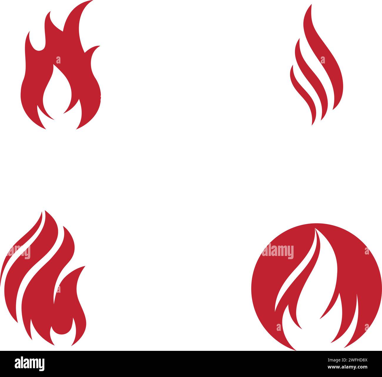 Blaze fire flame Stock Vector Images - Alamy