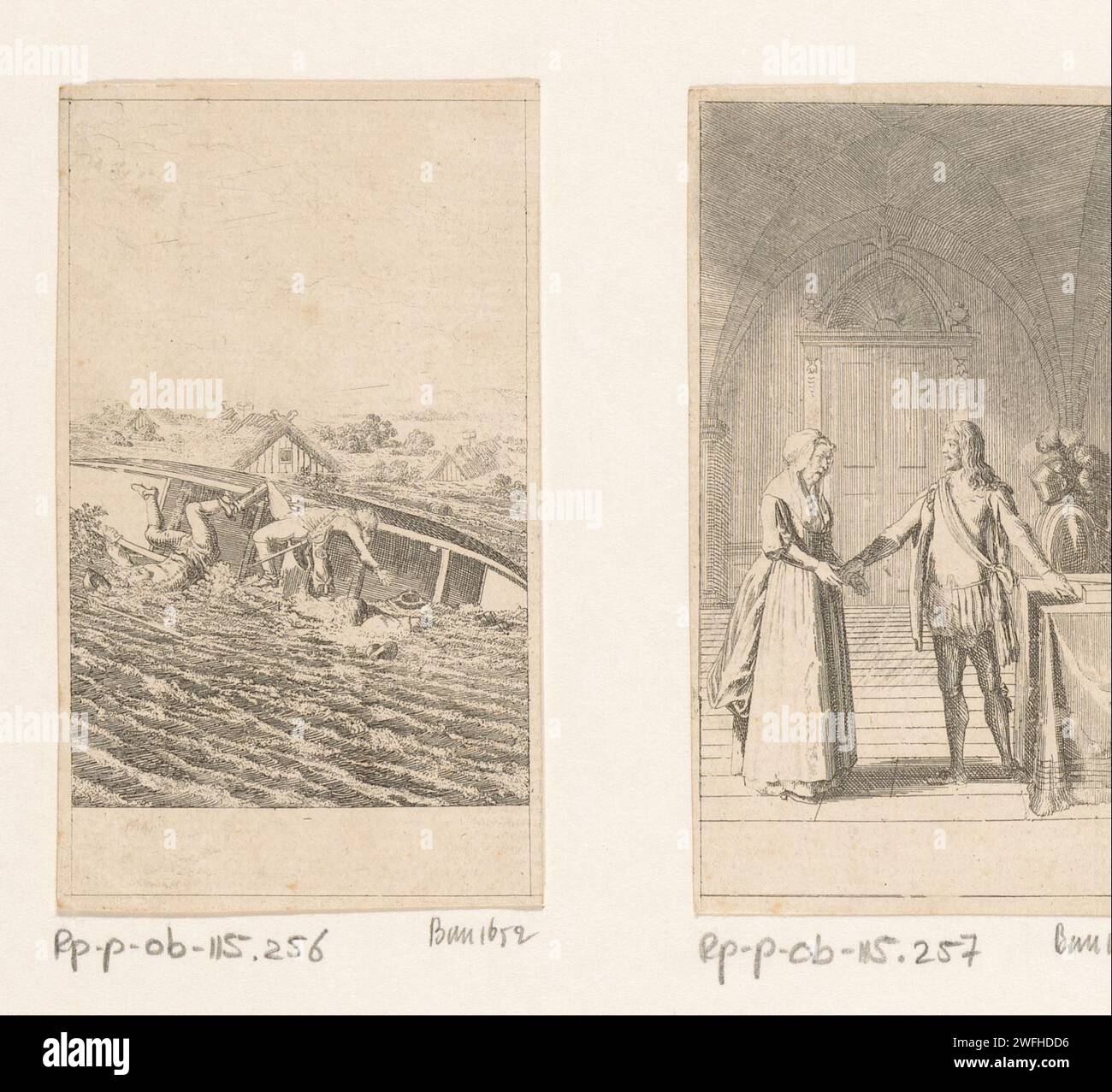 Leopold drowns during his rescue mission, Daniel Nikolaus Chodowiecki ...