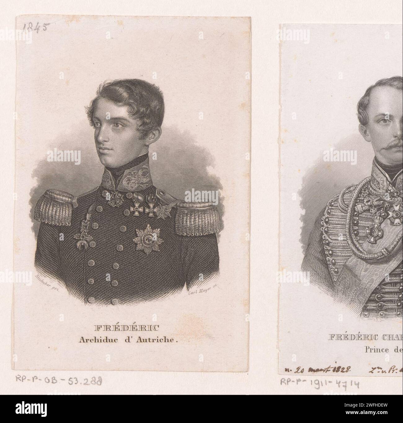 Portrait of Friedrich Ferdinand Leopold, Archduke of Austria, Carl ...