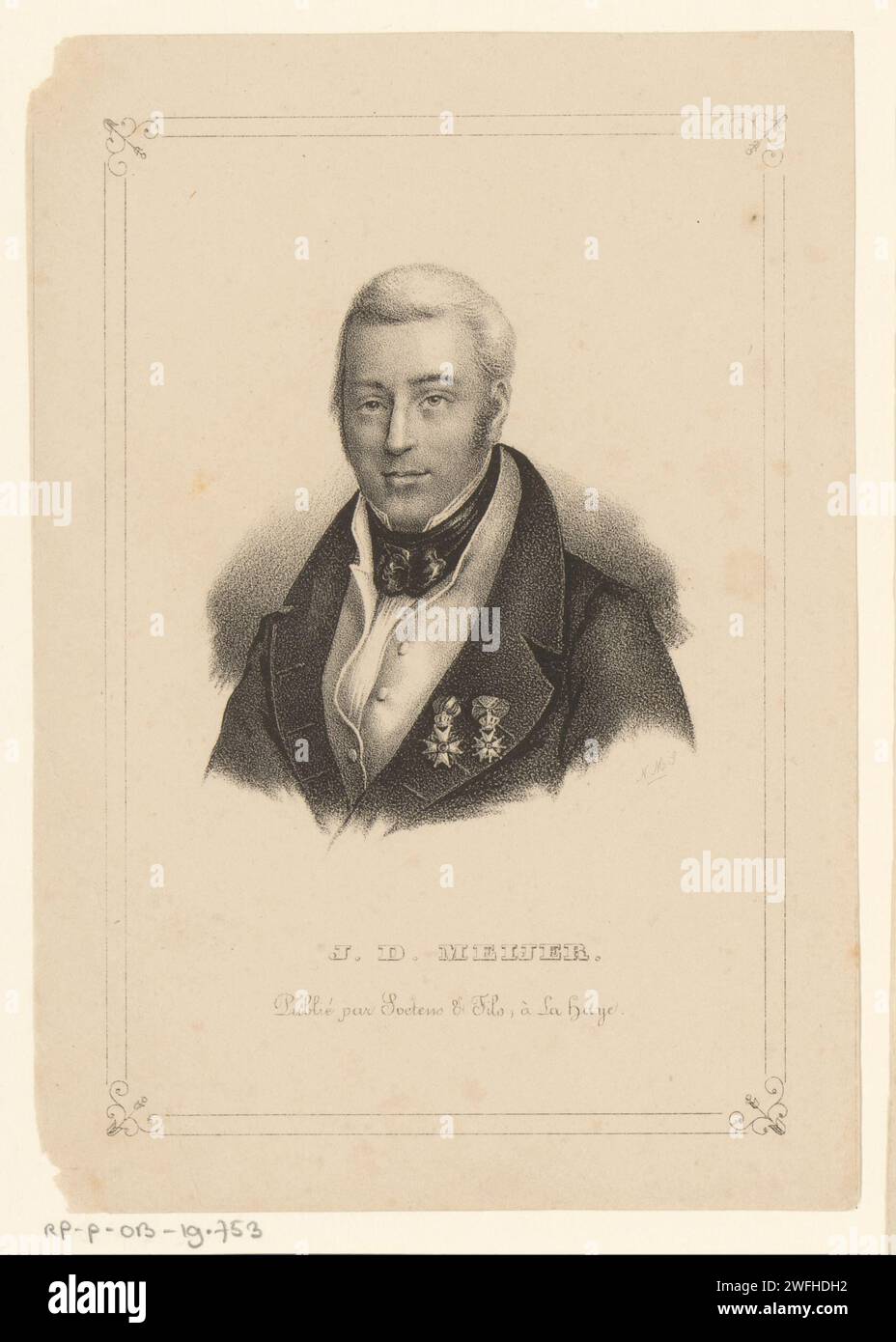 Portrait of Jonas Daniël Meijer, Nicolaas Martinus Schild, c. 1837 - c ...