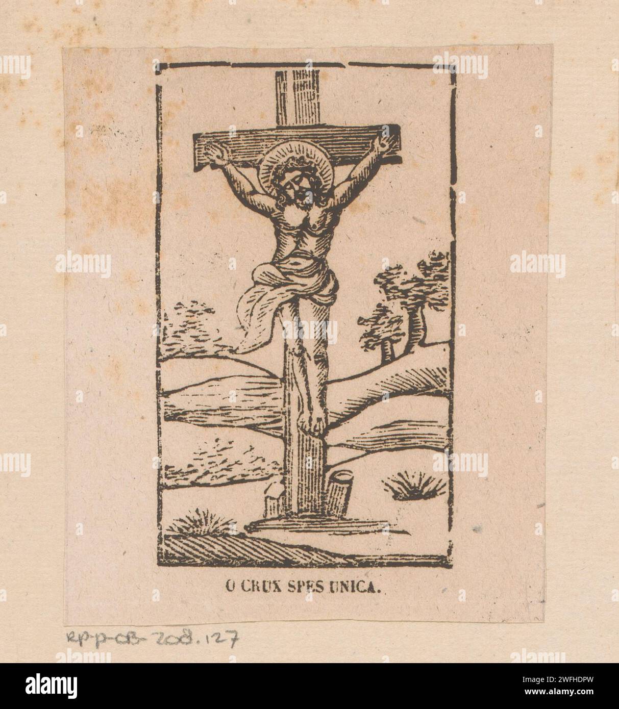 Christ on the Cross, 1600 - 1699 print Netherlands paper letterpress ...