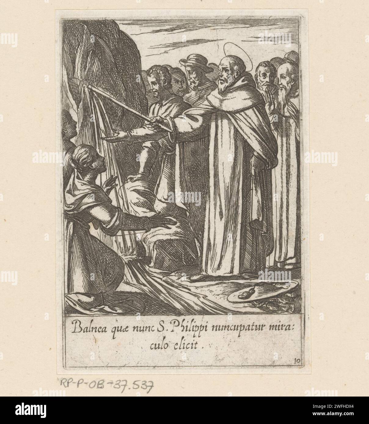 The Miraculous Source of Saint Philippus, Antonio Tempesta, 1591 print ...