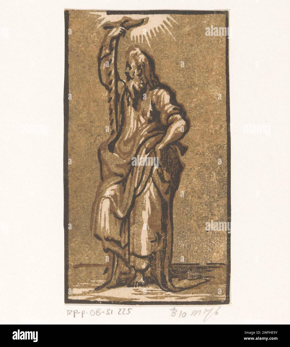 Heilige Simon, Antonio Da Trento (ACTRUTED TO), After Parmigianino, c ...