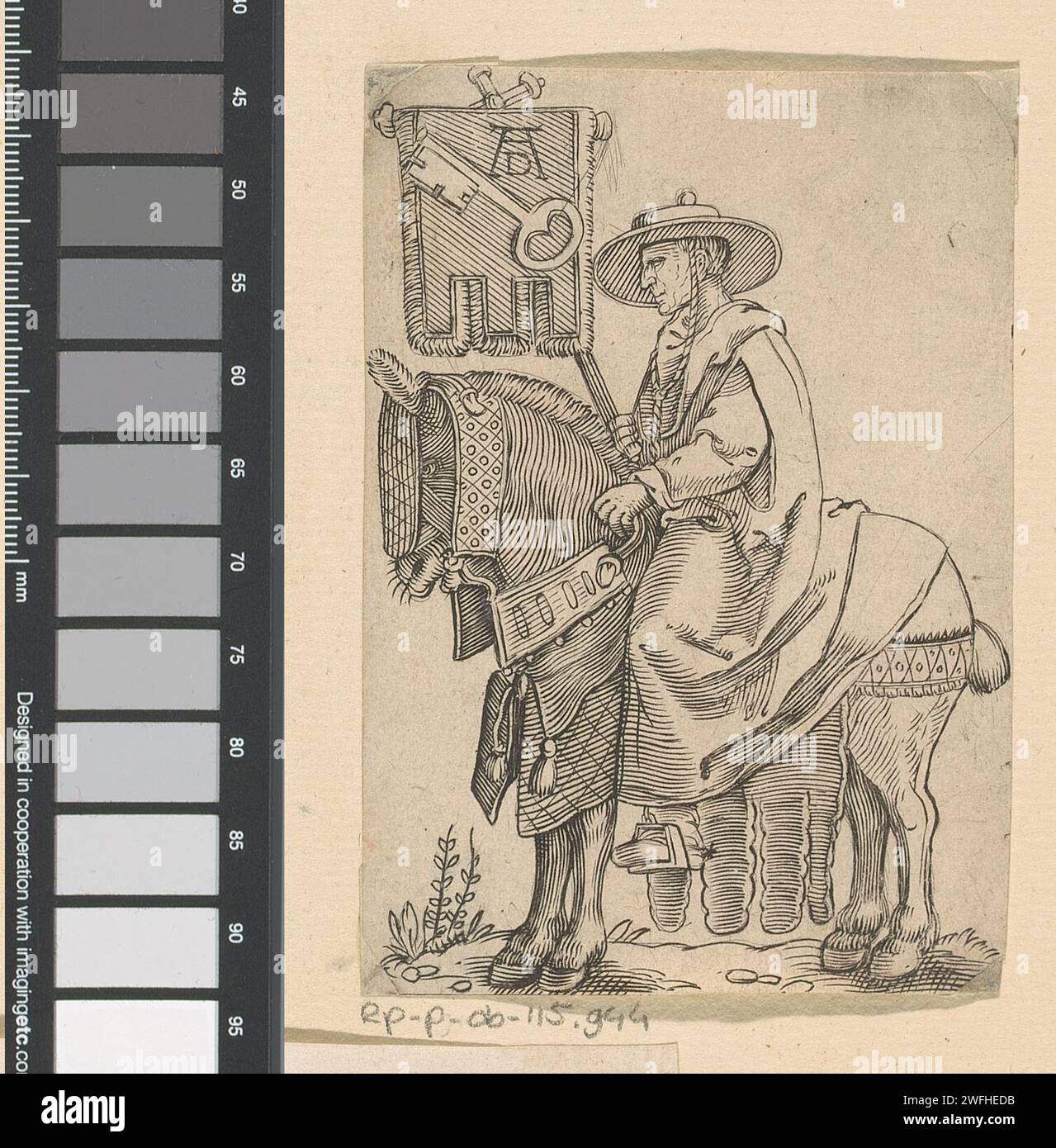 Cardinal on Horse, Anonymous, Albrecht Dürer (Rejected Attribution ...