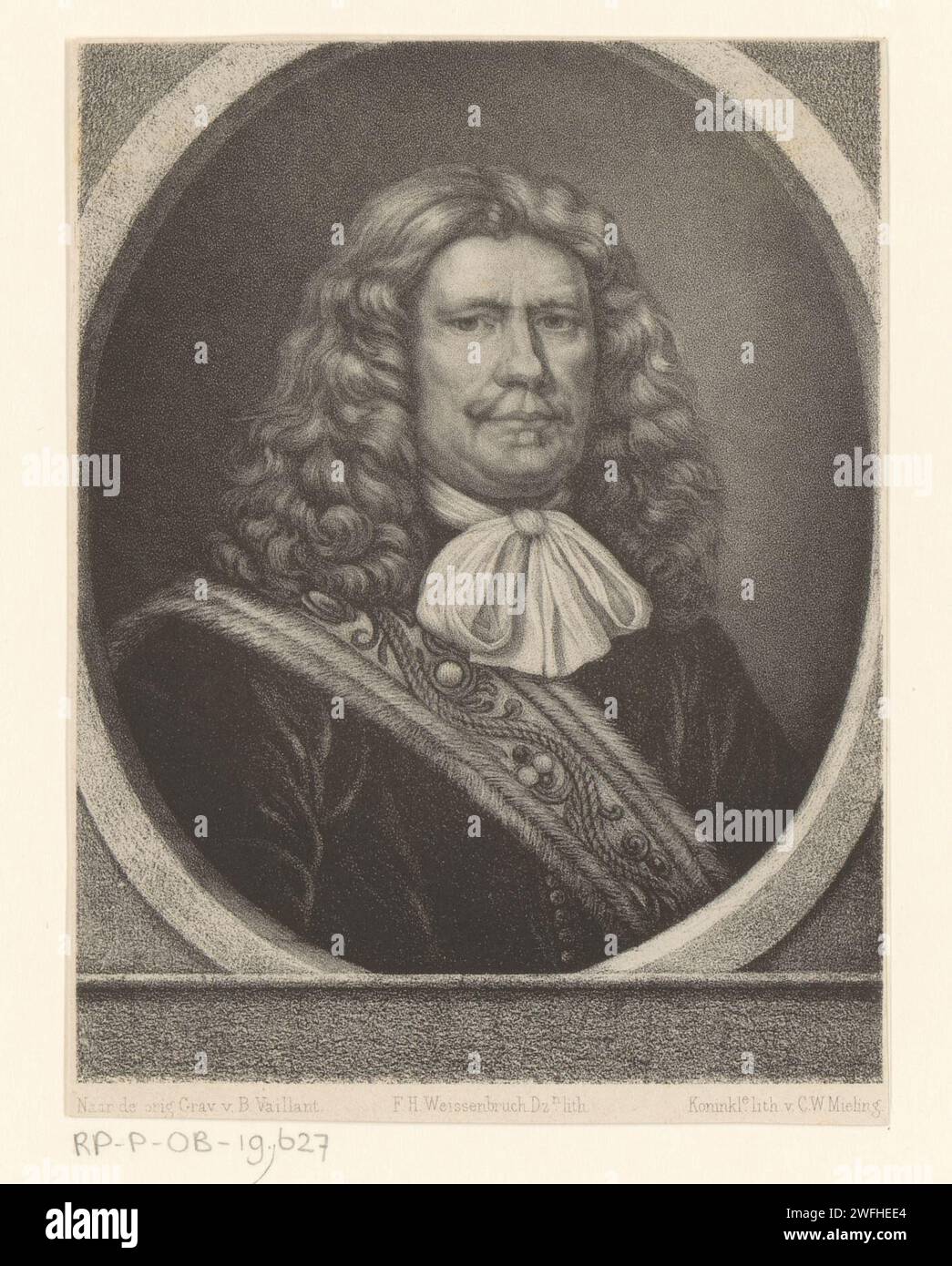 Portrait of Isaac Sweers, Frederik Hendrik Weissenbruch, after Bernard ...