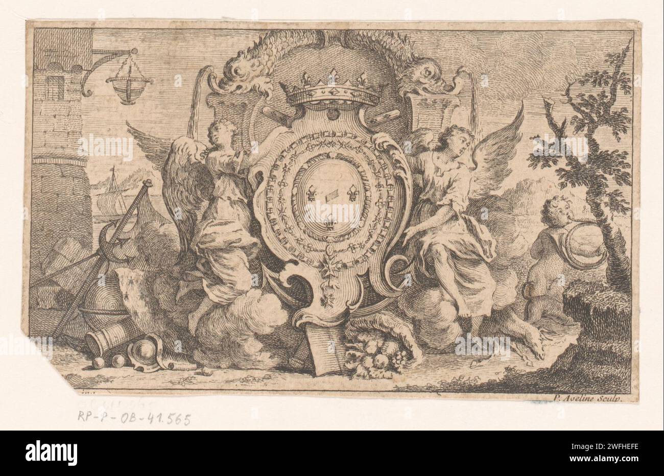 Angels heads and heraldry hi-res stock photography and images - Alamy