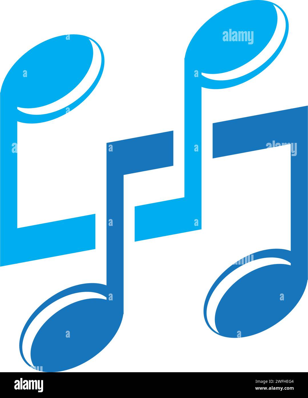 Music note Icon Vector illustration design Stock Vector Image & Art - Alamy