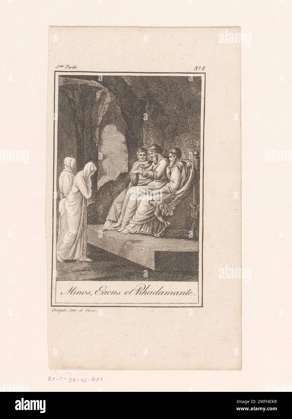 minus, aeacus en rhadamamanthys Getrond, Unknown, after jean baptistte ...