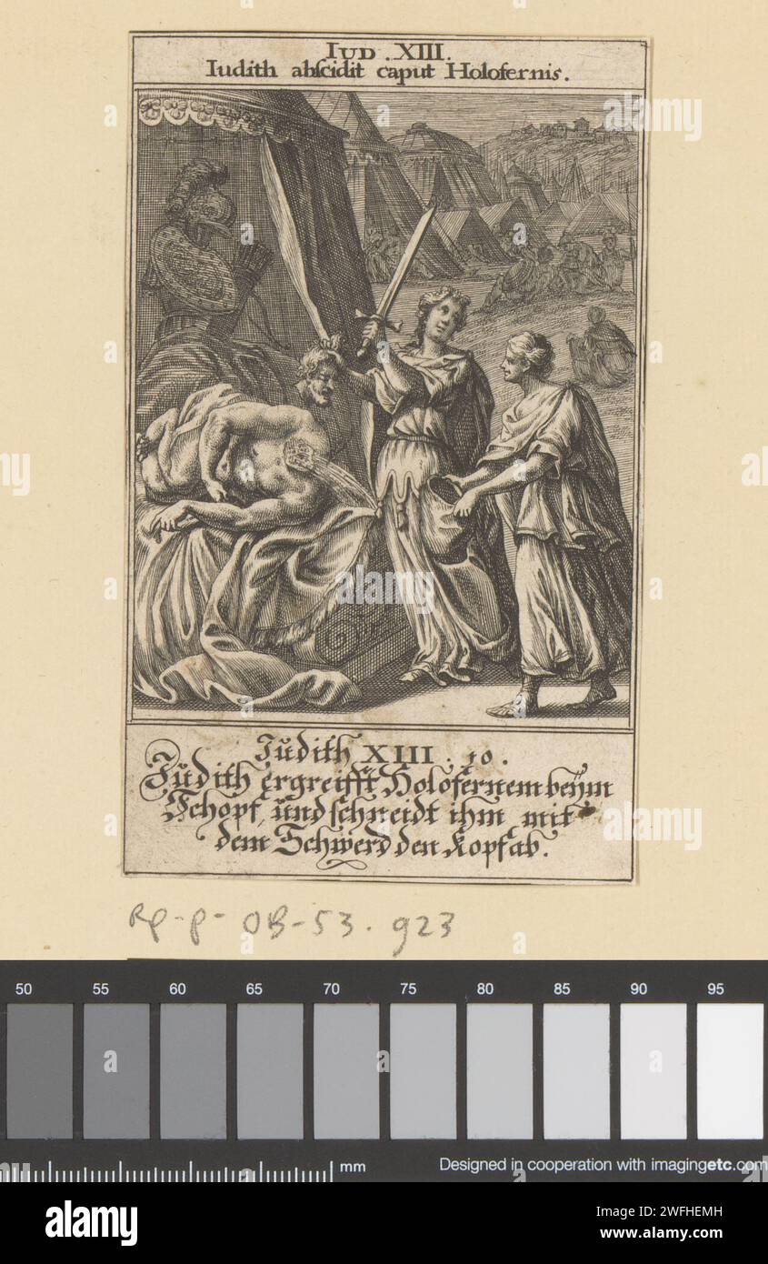 Judit Ontoofdt Holofernes, Anonymous, After Johann Jakob von Sandrart ...