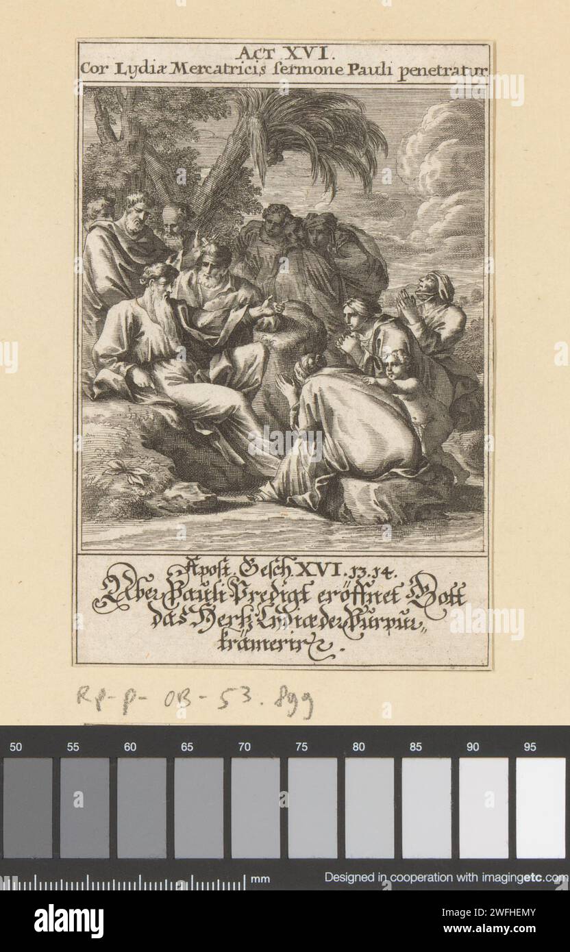 Apostle Paulus converts Lydia, Anonymous, After Johann Jakob von ...